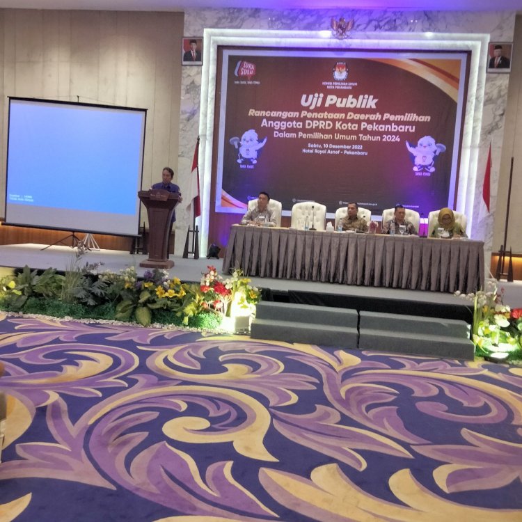 Gelar Uji Publik Kpu Pekanbaru Sampaikan Tiga Opsi Rancangan Penataan